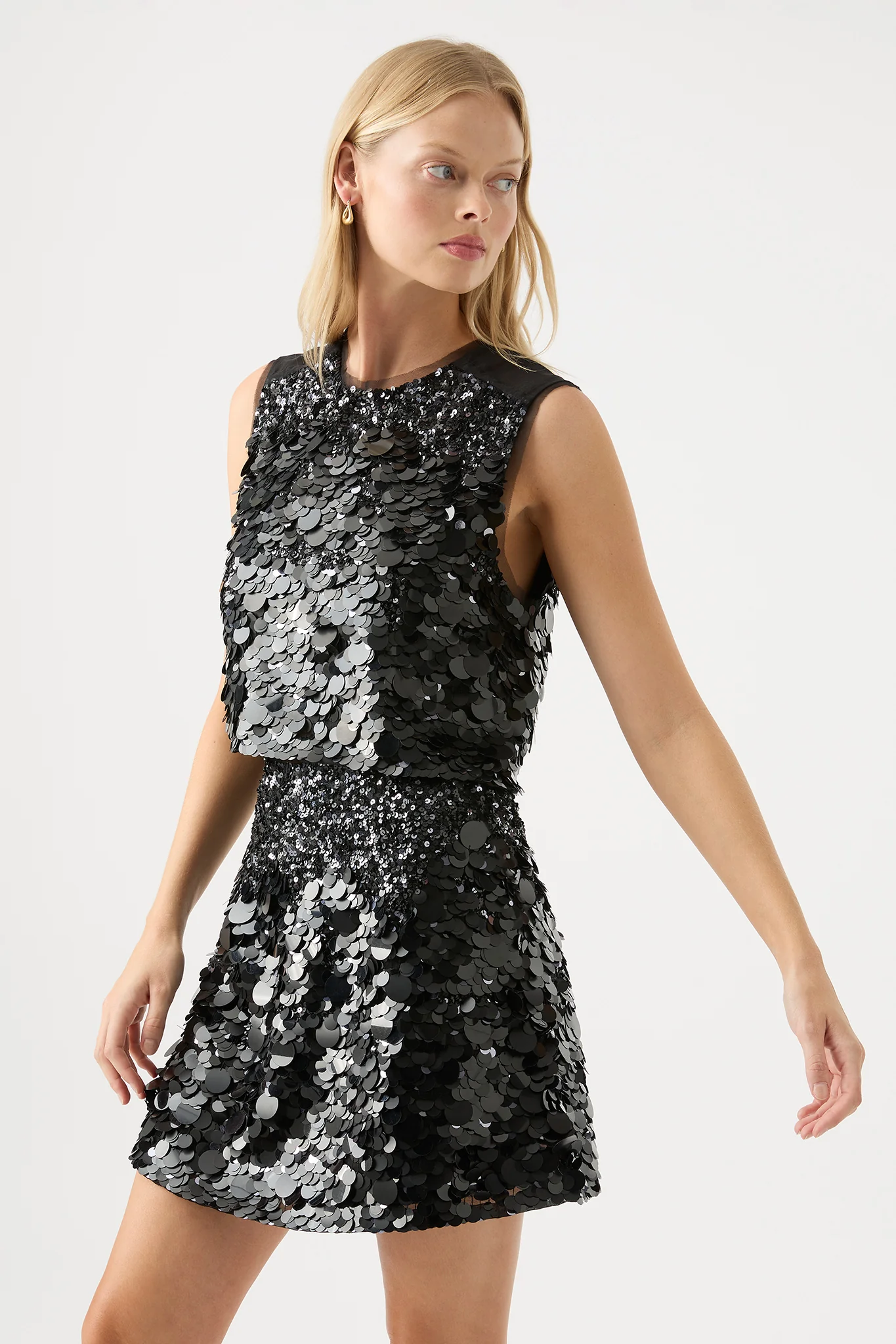 Celeste Sequin Shell Top - Aje